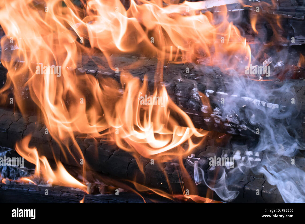 Smoldering campfire hi-res stock photography and images - Alamy