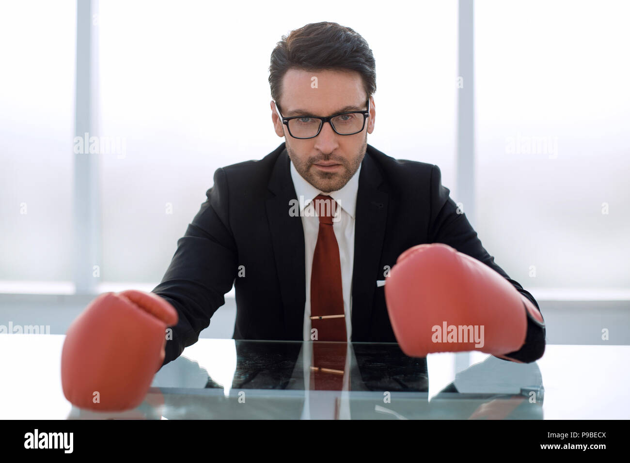 Assertive male executive hi-res stock photography and images - Alamy