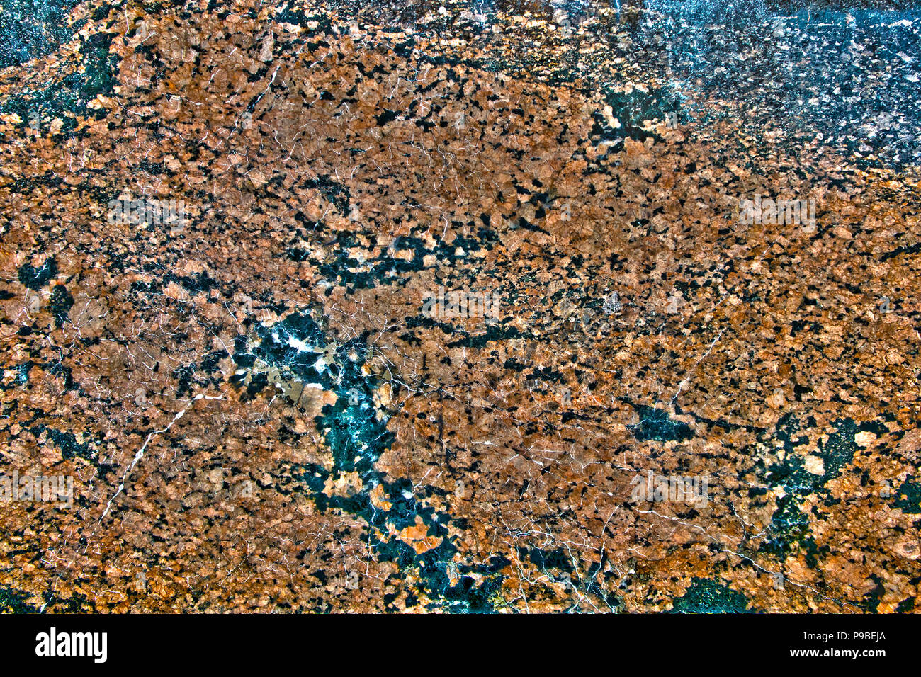 Colorful natural stone, HDR toning texture, smooth granite surface, may ...