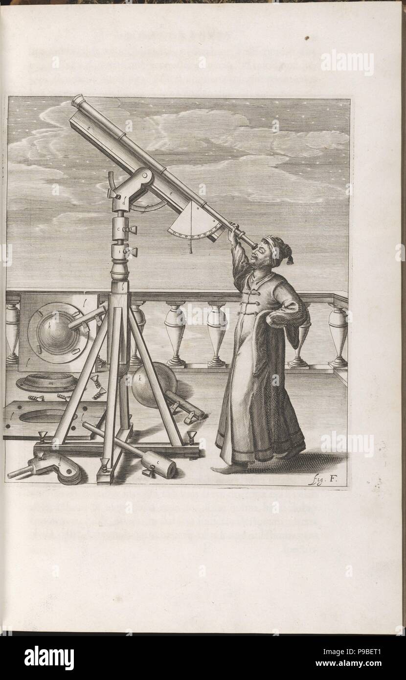 Johannes Hevelius, Selenographia. Museum: YALE UNIVERSITY Stock Photo ...