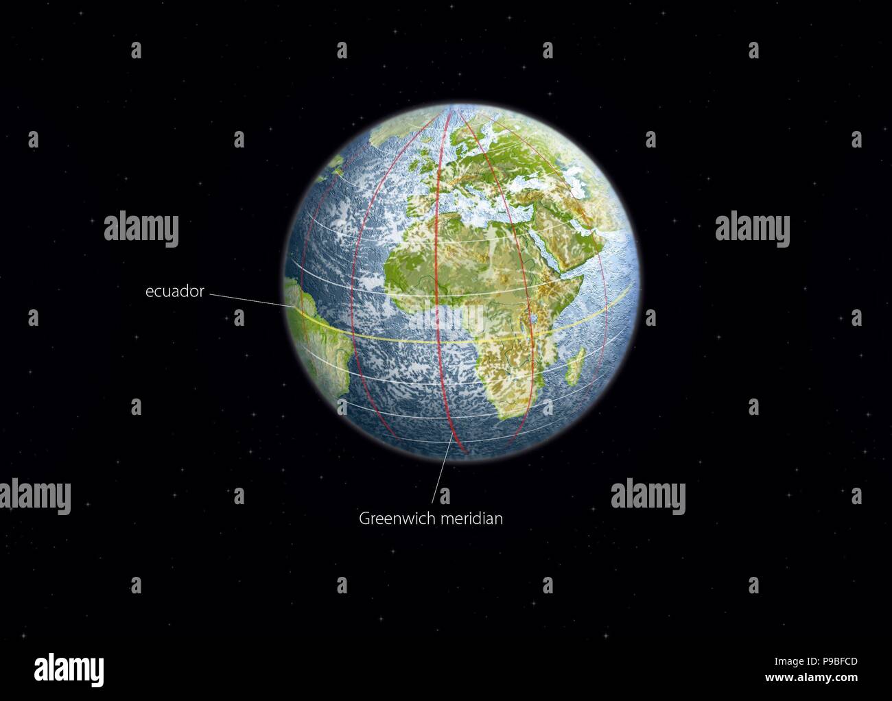 Earth coordinates hi-res stock photography and images - Alamy