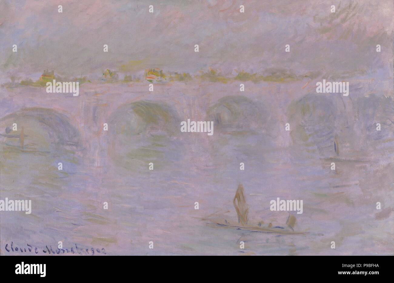 Waterloo Bridge in London. Museum: National Museum of Western Art ...