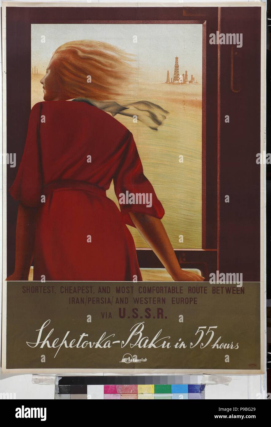 Soviet train poster hi-res stock photography and images - Alamy