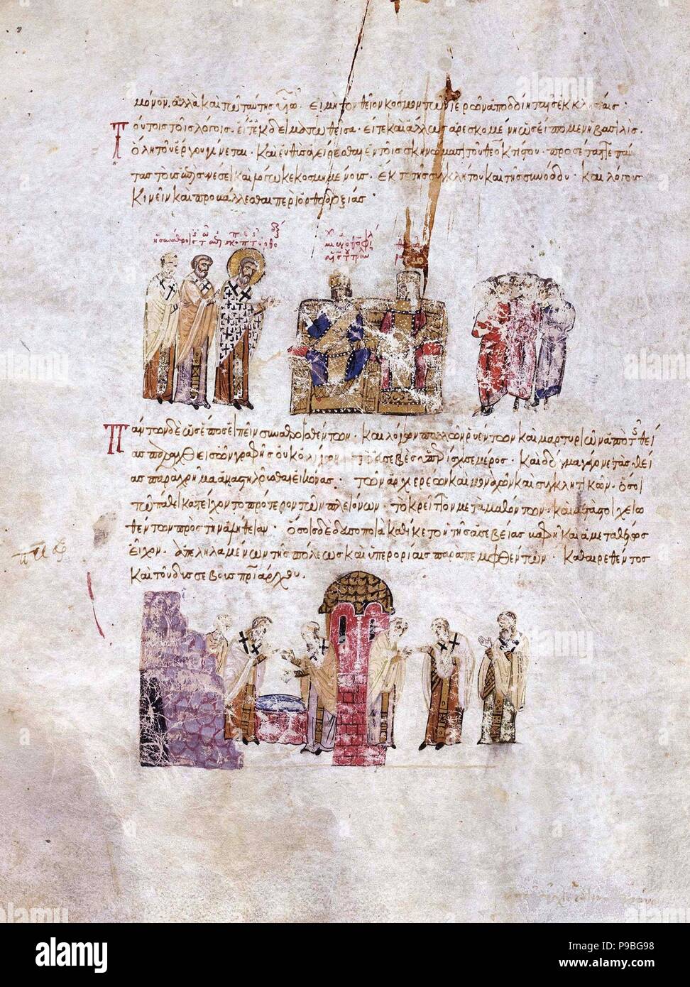 The Council of Constantinople ("Triumph of Orthodoxy") in 843 ...