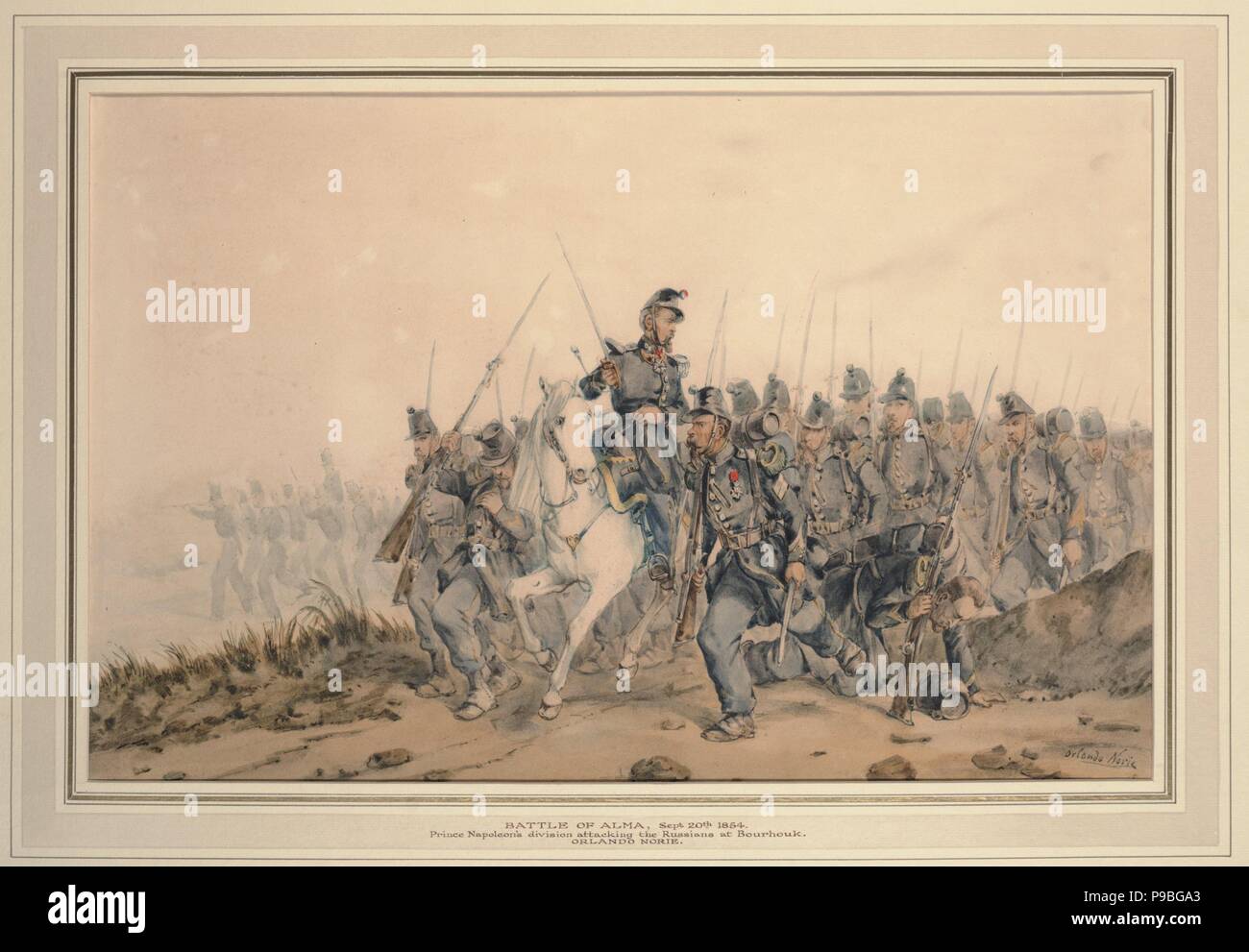 The Battle of the Alma on 20 September 1854. Museum: PRIVATE COLLECTION ...