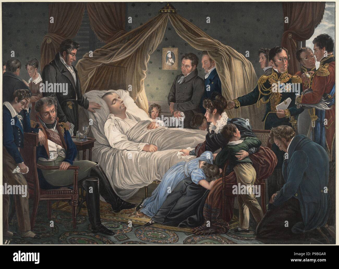 Napoleon bonaparte helena lithograph hi-res stock photography and ...