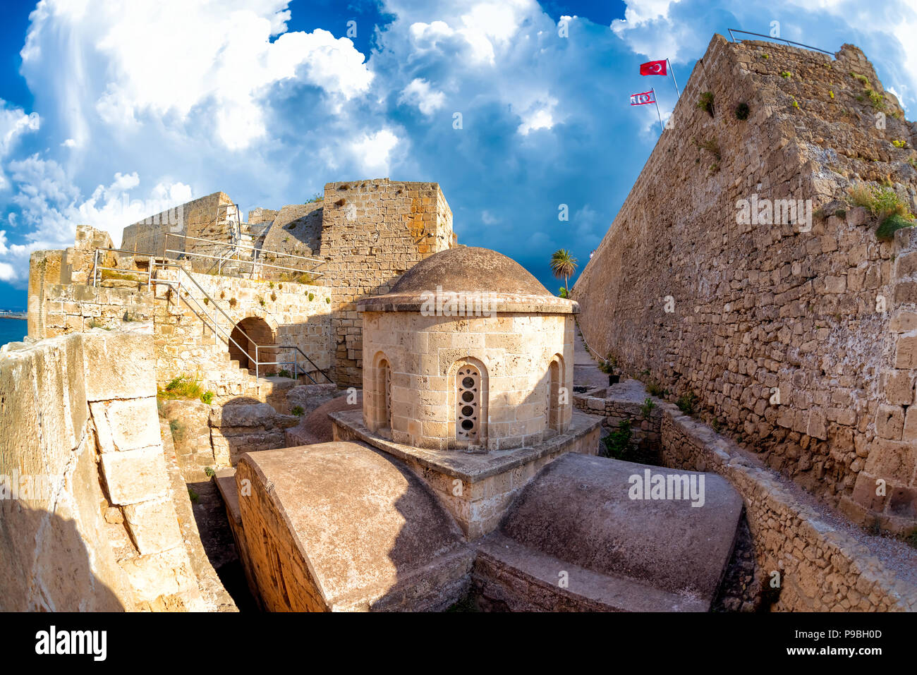 12th-century Byzantine Chapel of St George at Kyrenia castle. Cyprus ...