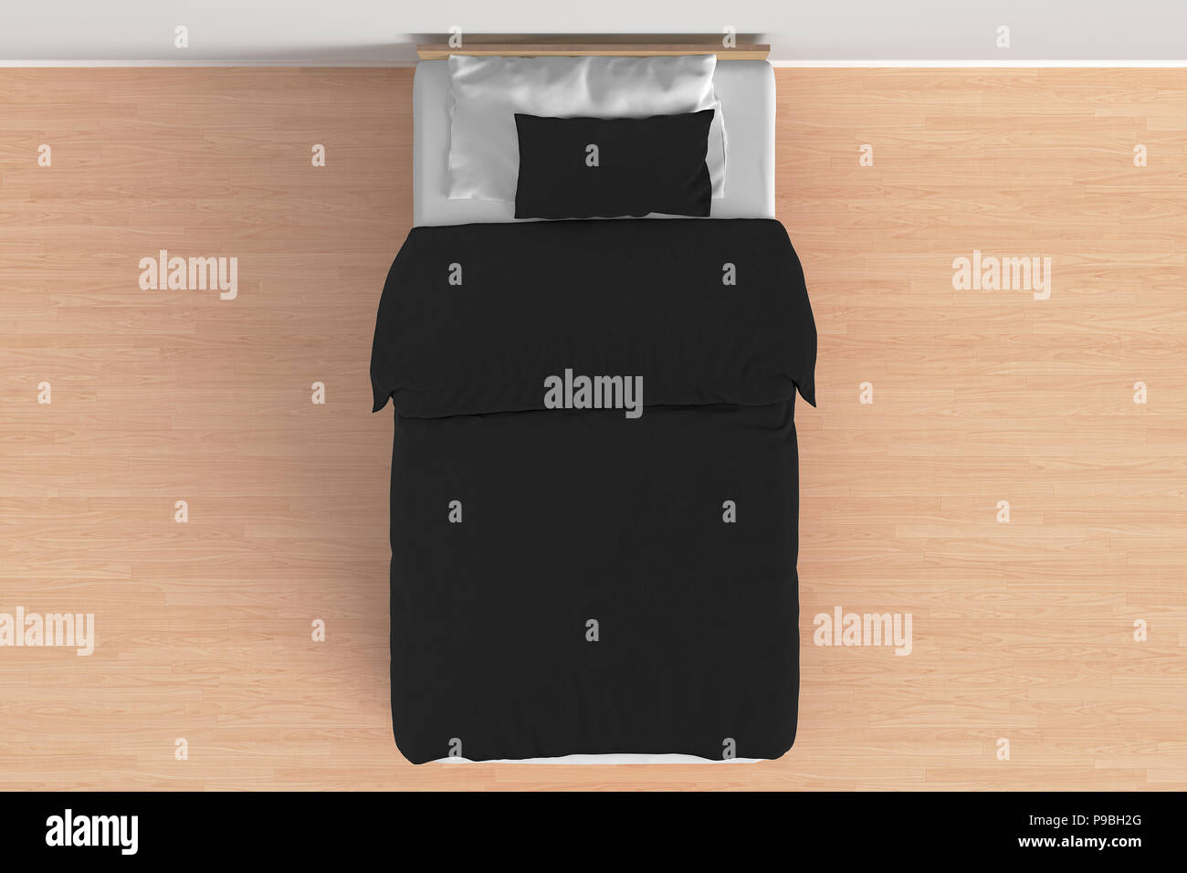 Single bed top view hi-res stock photography and images - Alamy