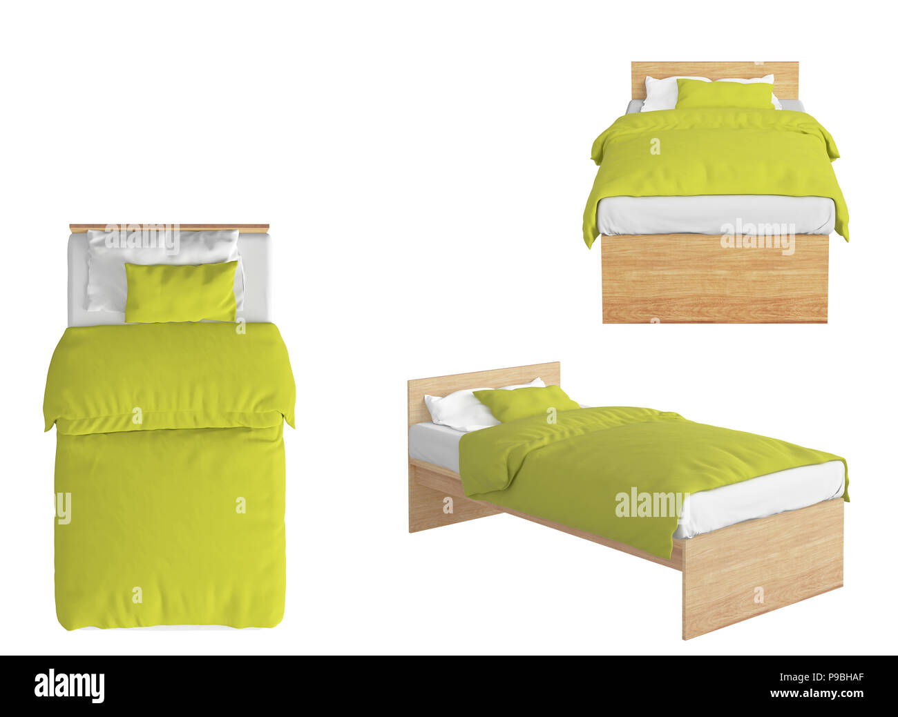 Single Bed Plan View