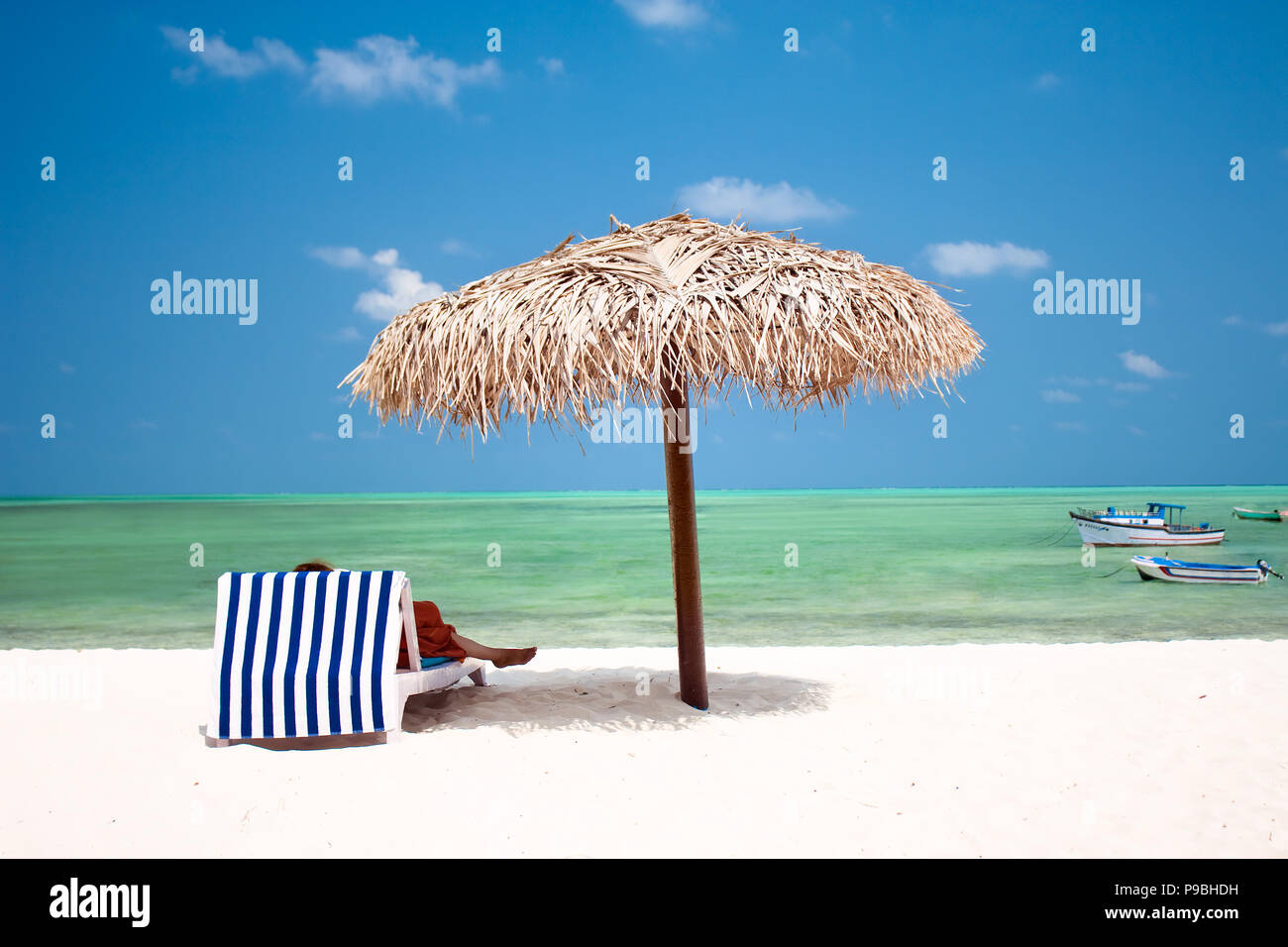 Beautiful tropical beach at the Agatti island Stock Photo - Alamy