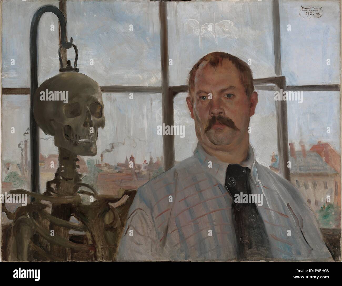 Selfportrait with skeleton hi-res stock photography and images - Alamy