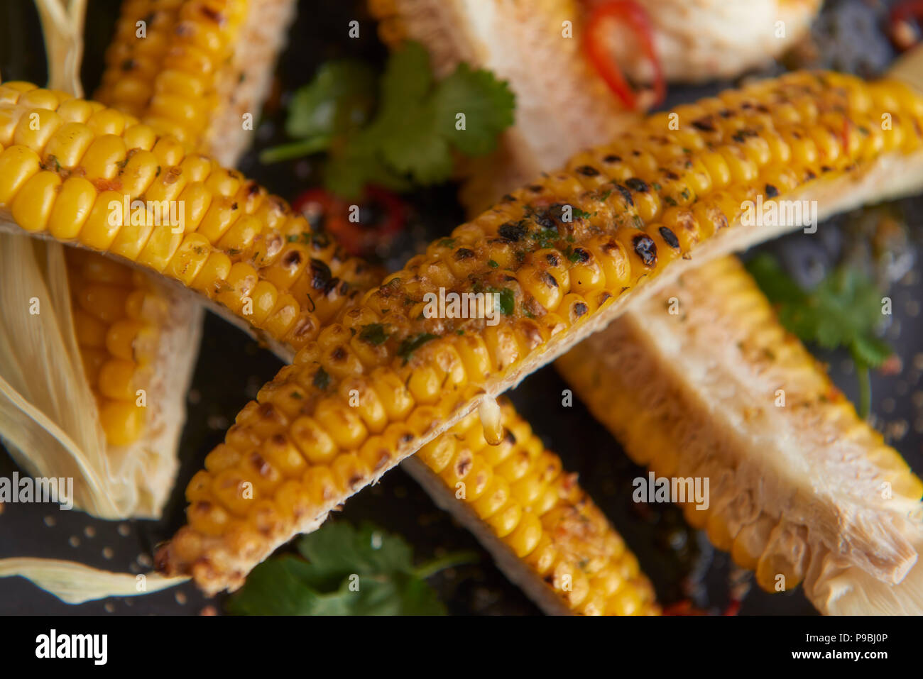 Corn On The Cob Quartered And Grilled at Michael Mahoney blog