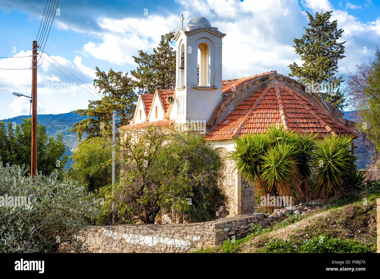 The Church of St. John the Forerunner. Kedares Village. Paphos District ...