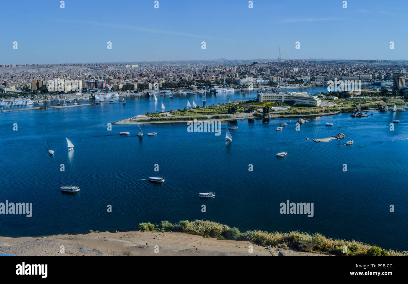 photo for aswan city in Egypt Stock Photo - Alamy