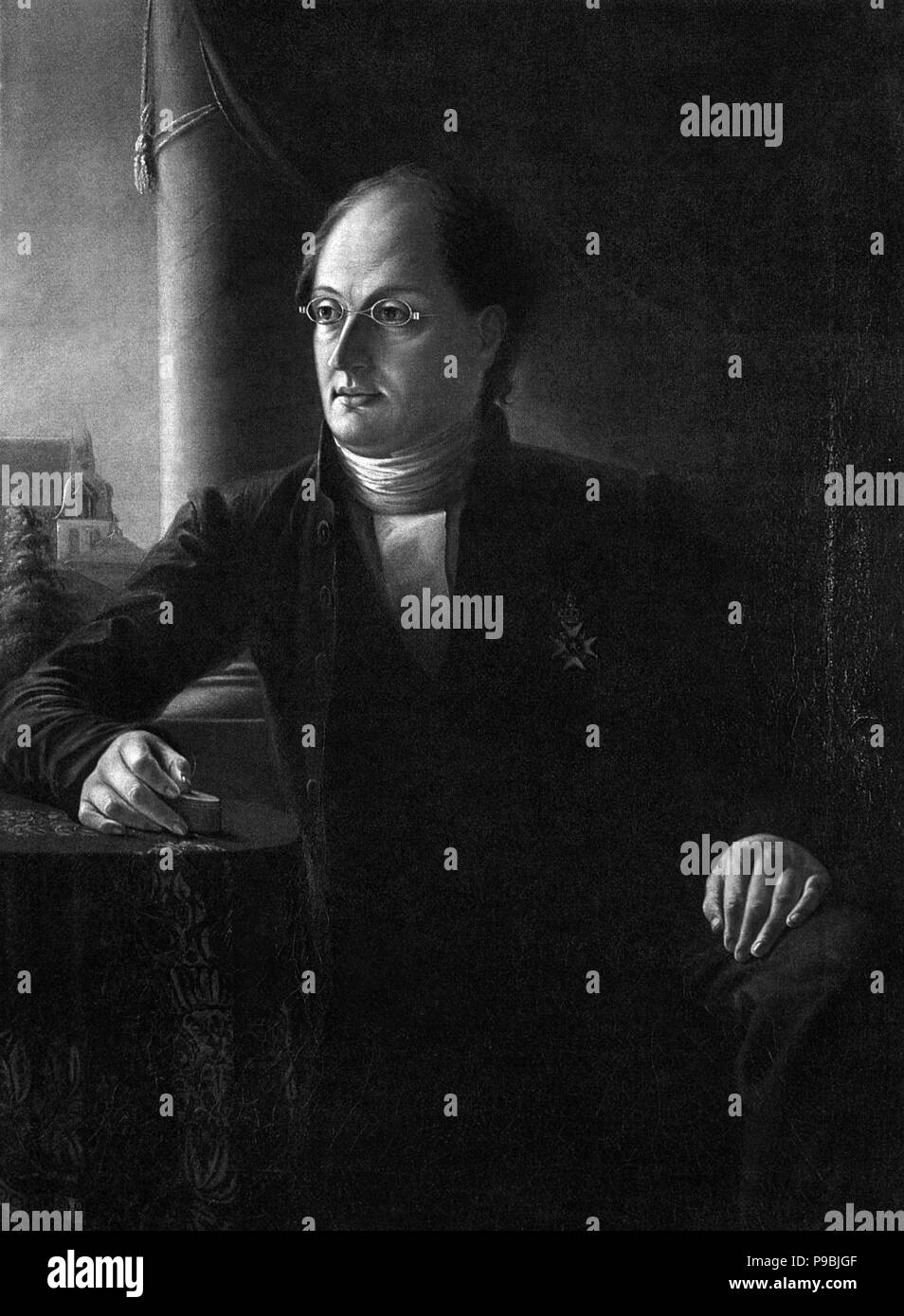 Portrait of the Poet Johan Ludvig Runeberg (1804-1877). Museum: PRIVATE ...