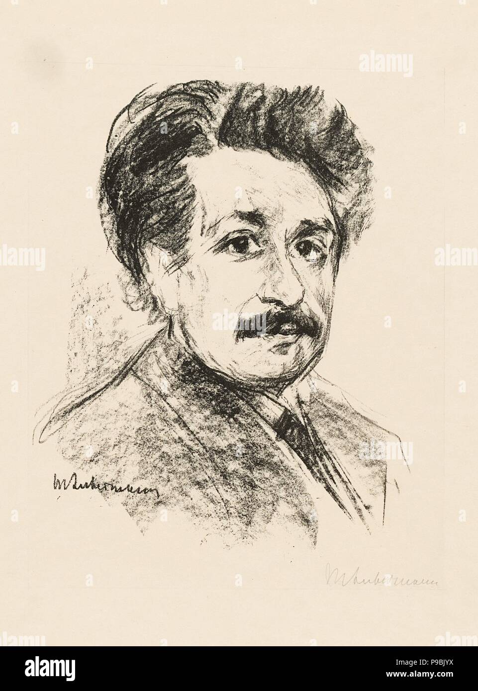 Portrait of Albert Einstein. Museum: PRIVATE COLLECTION Stock Photo - Alamy