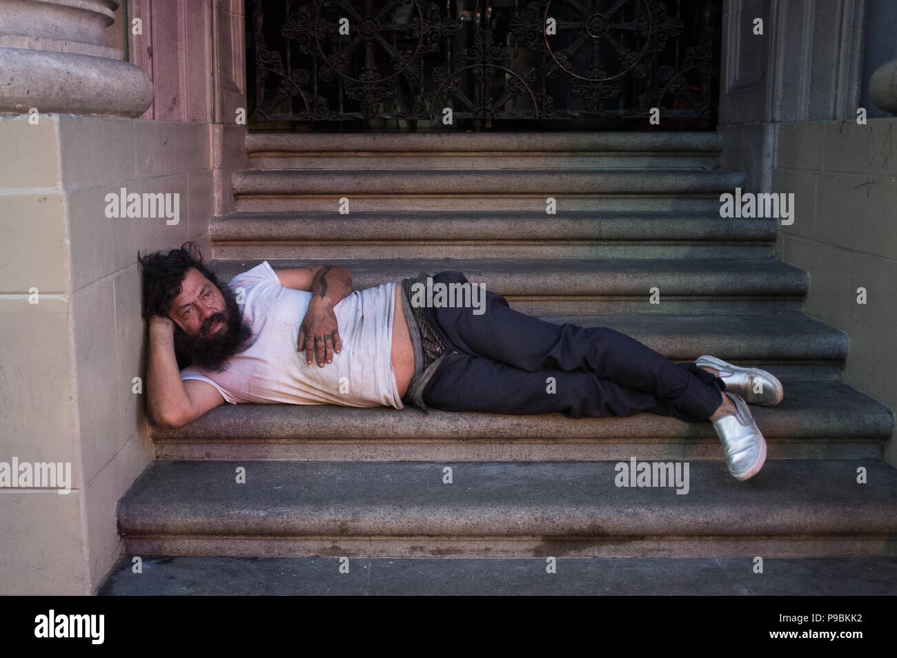 Los Angeles, USA - July 29: Unidentified random people in the streets ...