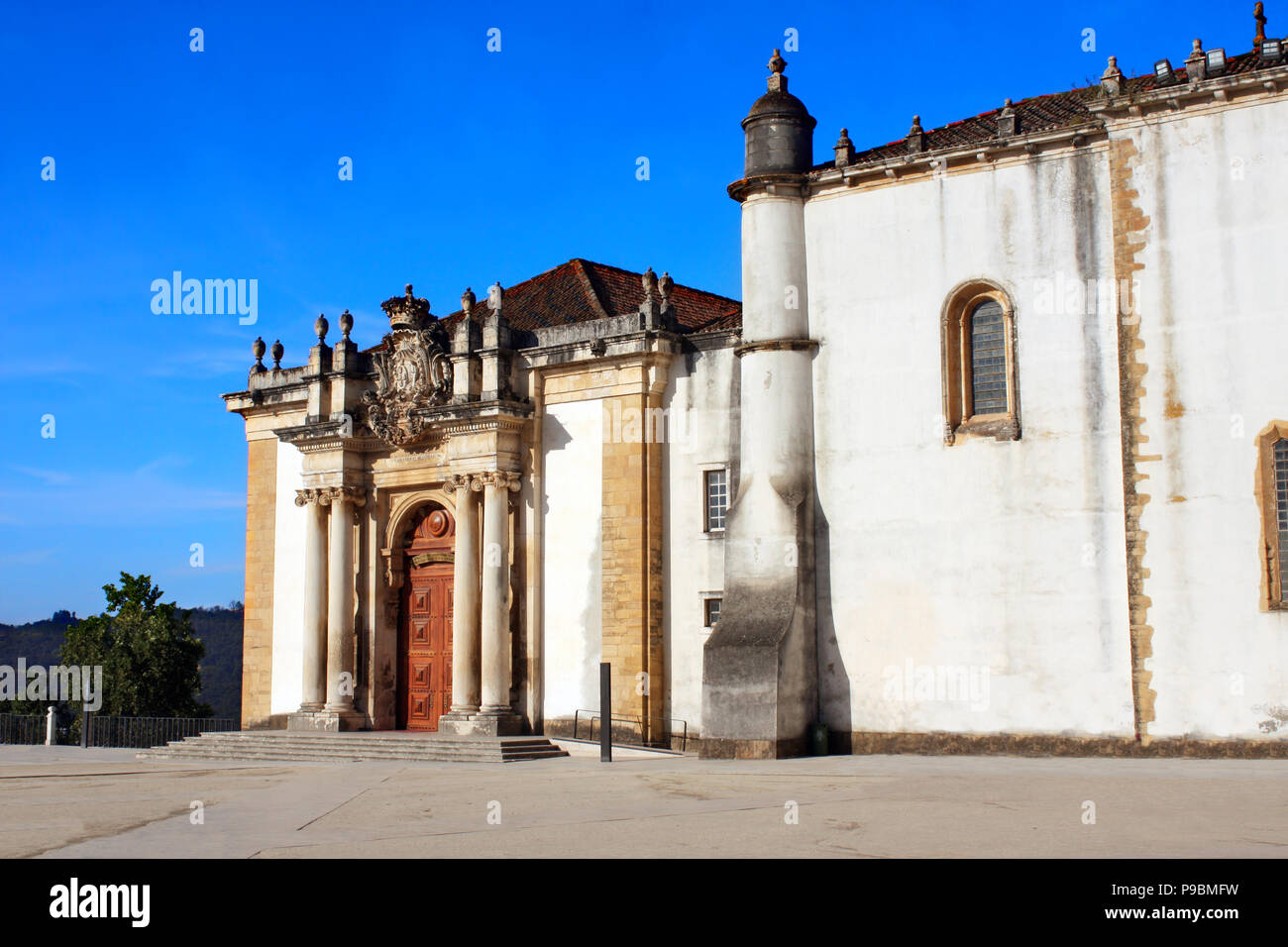 Entrance of Joanina library in Coimbra University (the oldest ...