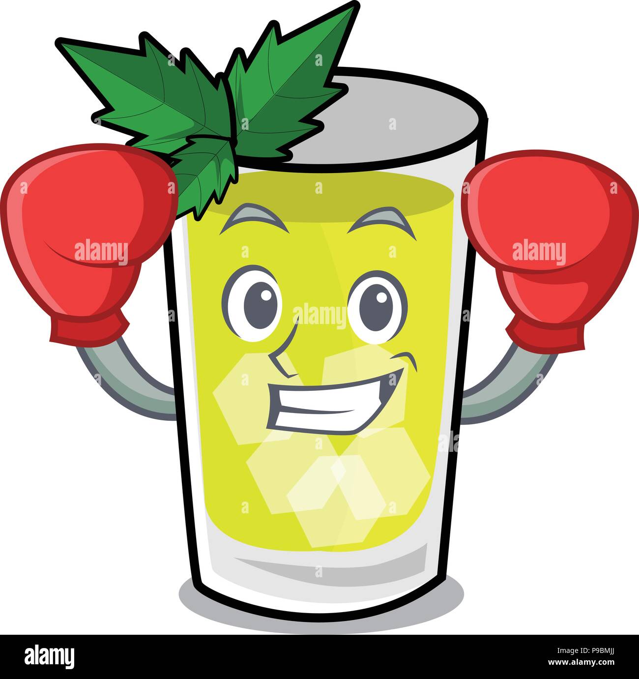 Boxing mint julep character cartoon Stock Vector Image & Art - Alamy