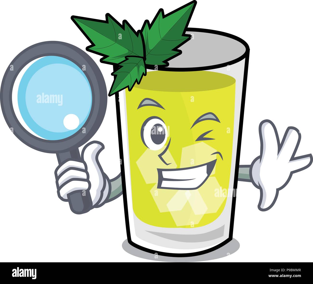 Detective mint julep character cartoon Stock Vector Image & Art - Alamy