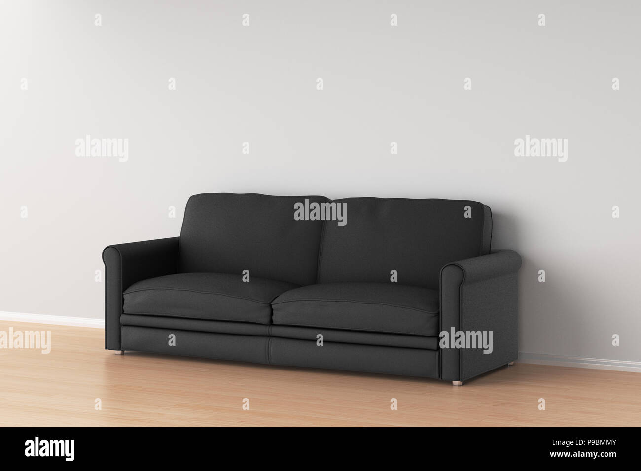 Black fabric sofa hi-res stock photography and images - Alamy