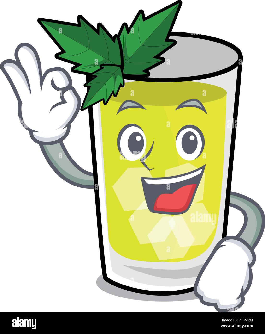 Okay mint julep character cartoon Stock Vector Image & Art - Alamy