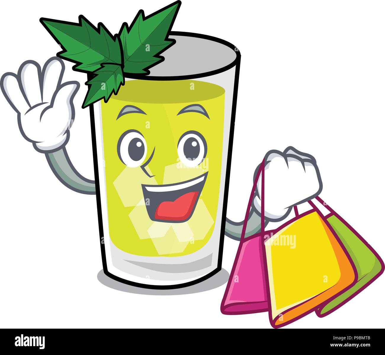 Shopping mint julep character cartoon Stock Vector Image & Art - Alamy