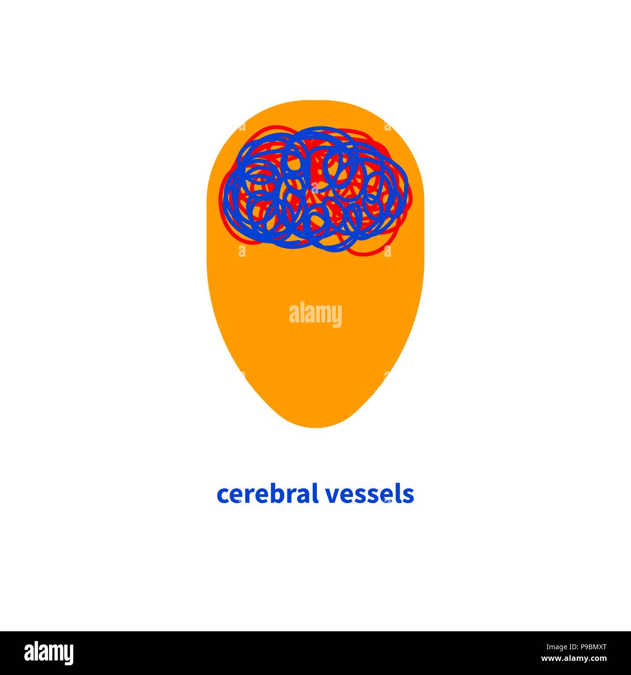 Neuroscience brain head Stock Vector Images - Alamy