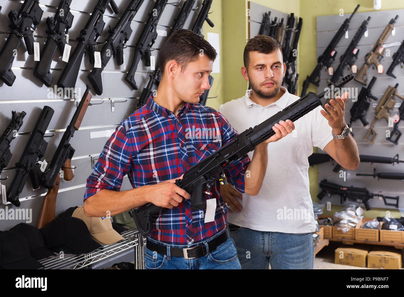 Adult friends choosing air hi-res stock photography and images - Alamy