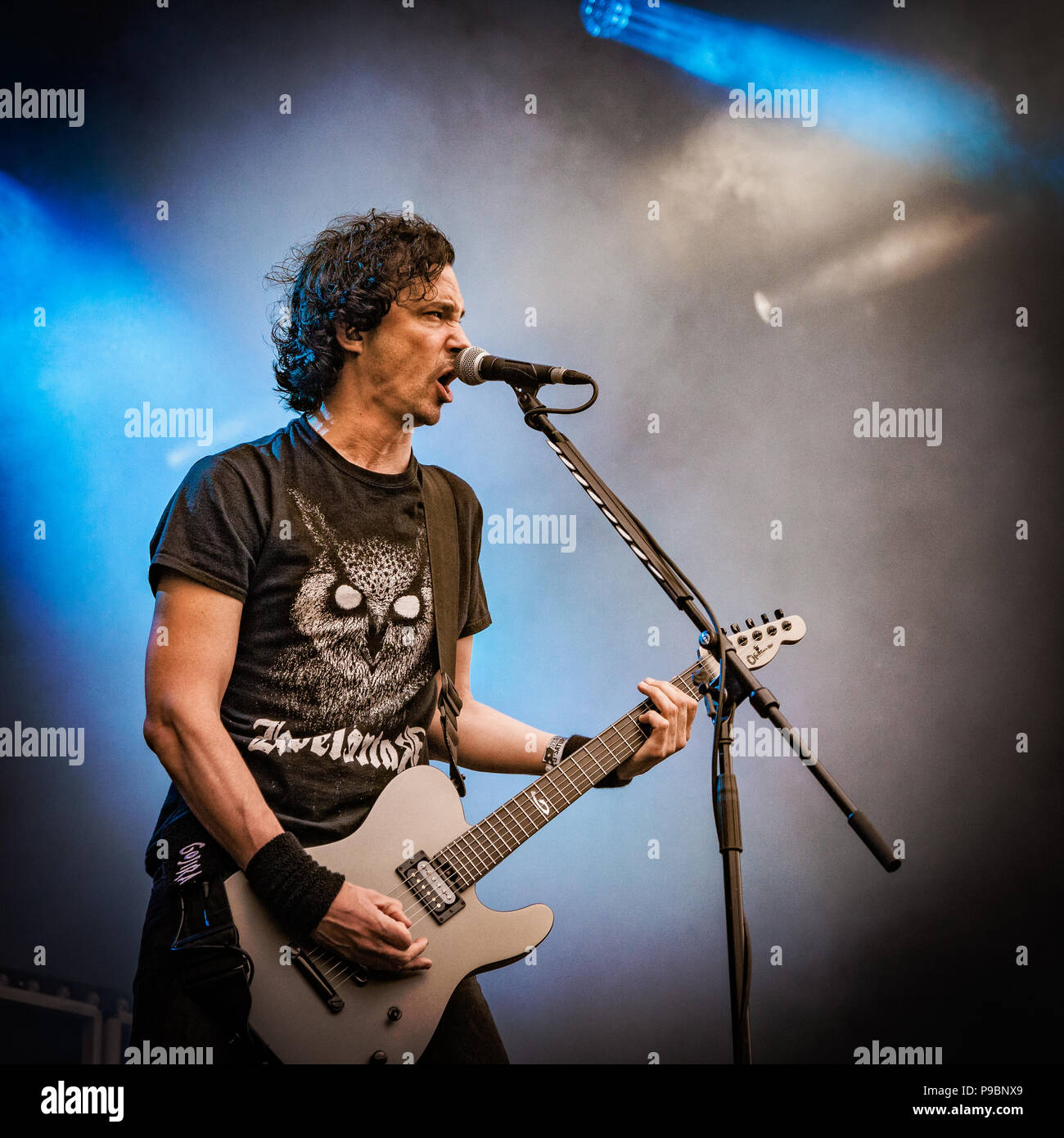 French heavy metal band Gojira on stage at the 2015 Copenhell Metal ...