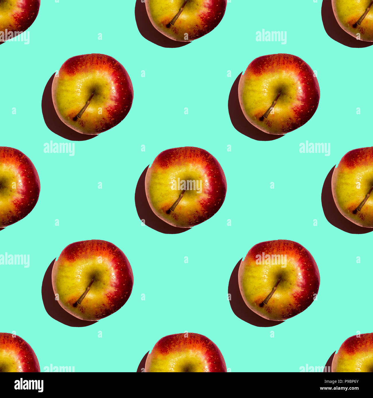 Apples pattern hi-res stock photography and images - Alamy