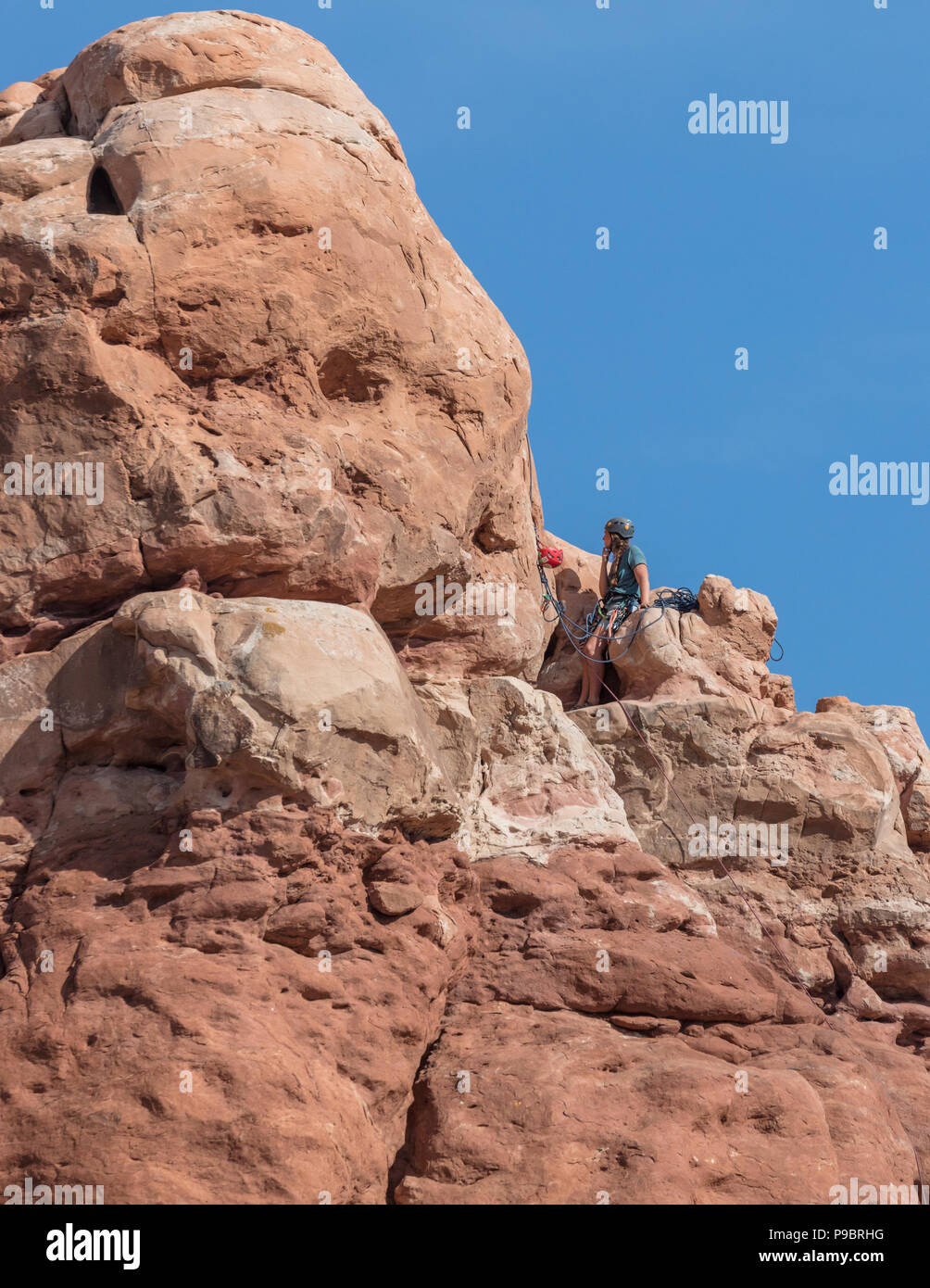 Desert mountain climber challenge hi-res stock photography and images ...