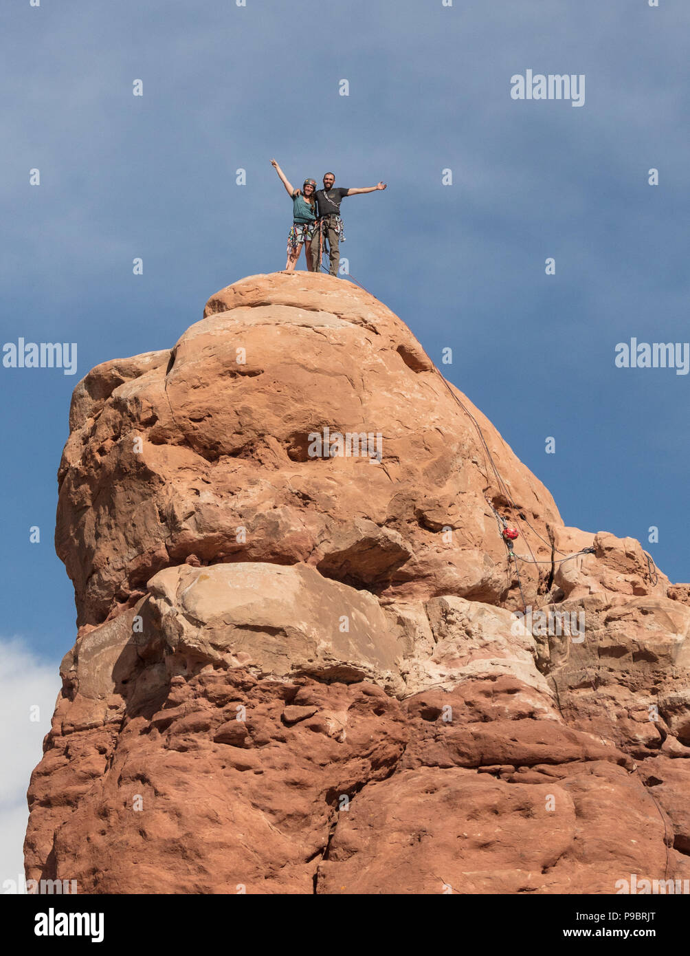 Climber in arches hi-res stock photography and images - Alamy