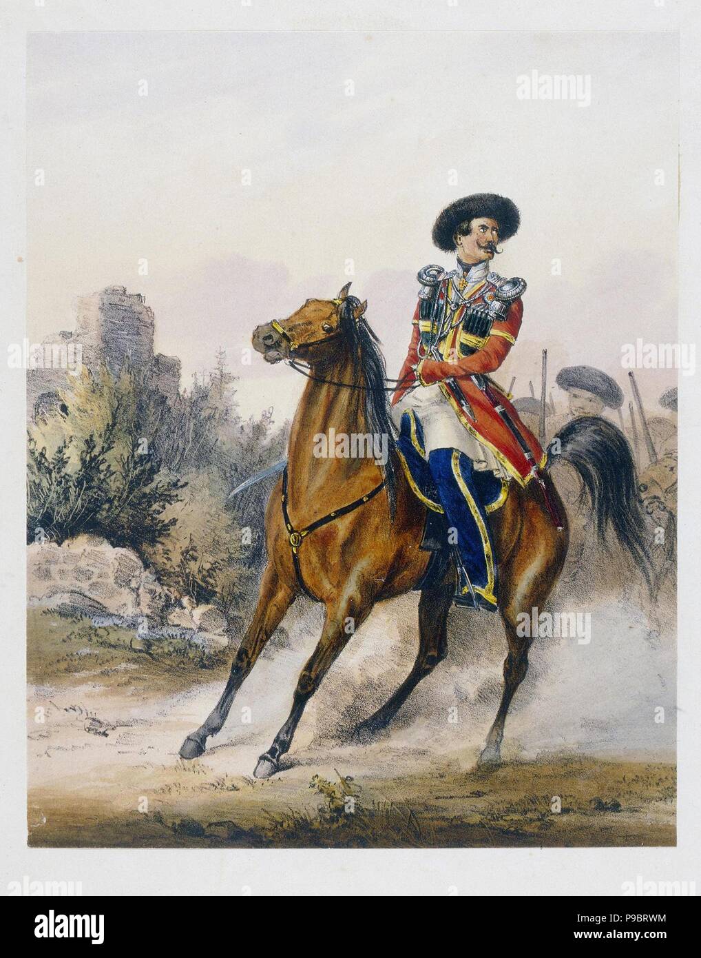 Officer of the Life-Guards Cossack squadron of His Imperial Majesty's ...