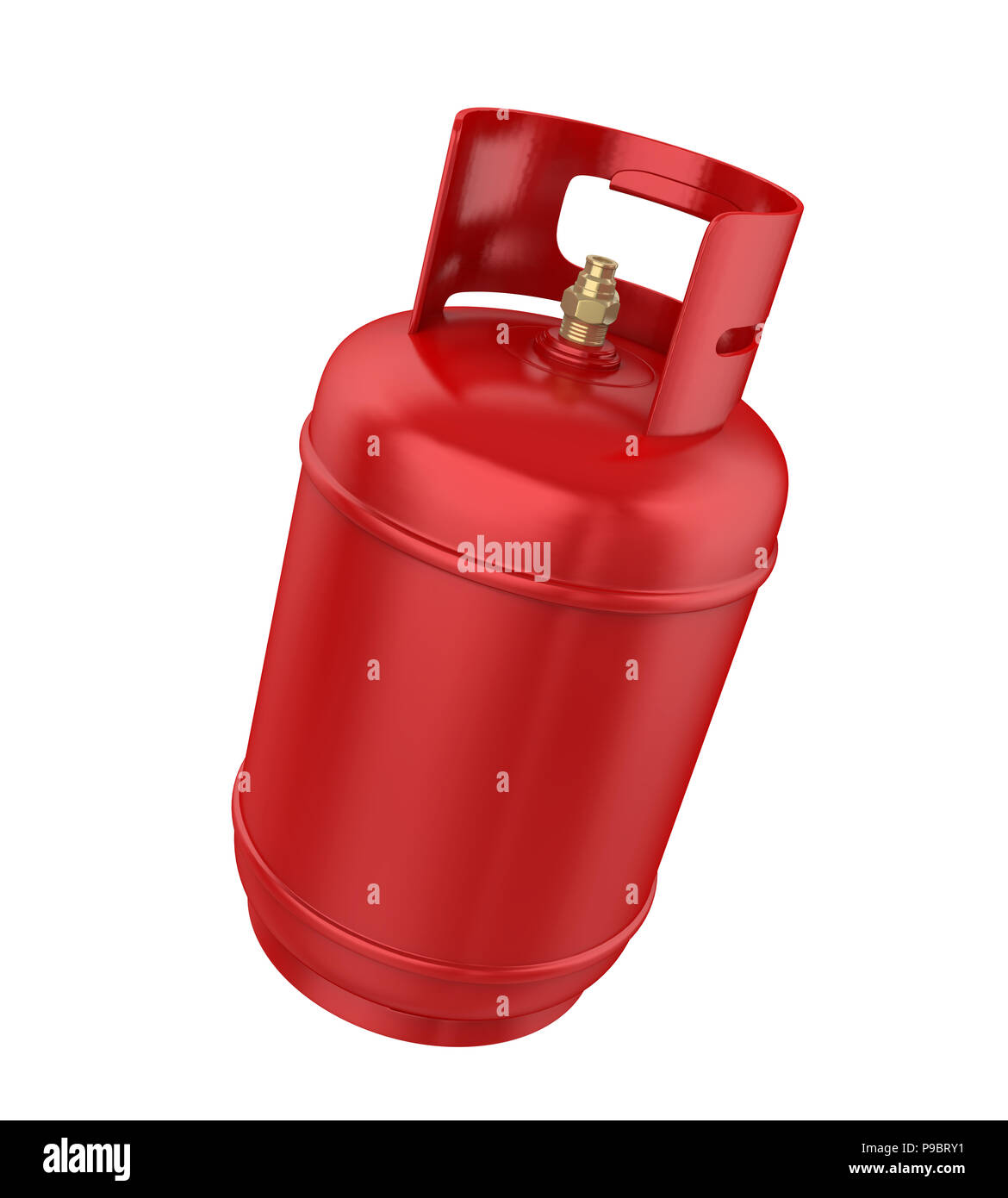 Gas Cylinder Isolated Stock Photo - Alamy