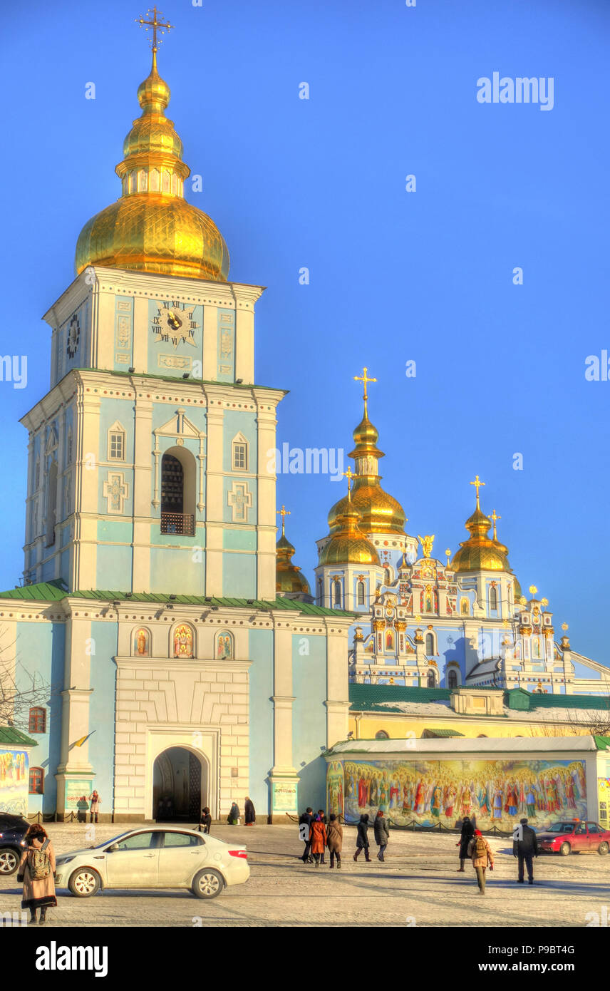 Kiev in winter, Ukraine Stock Photo - Alamy
