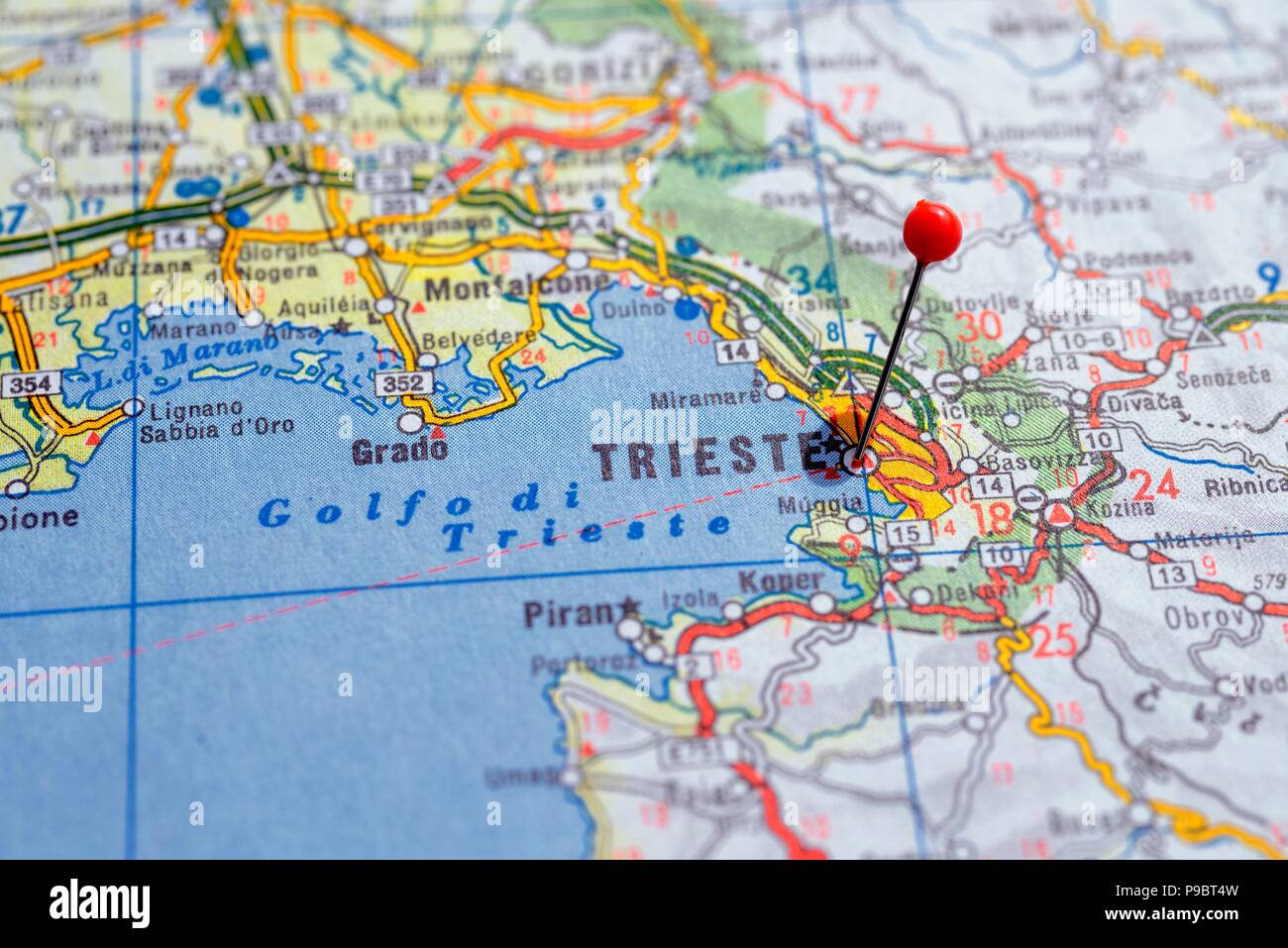 Map Of Trieste High Resolution Stock Photography and Images - Alamy