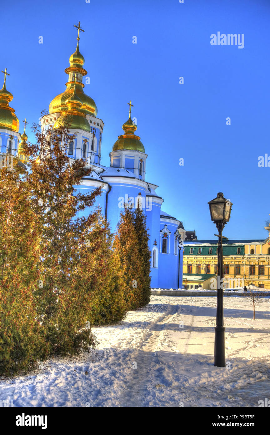 Kiev in winter, Ukraine Stock Photo - Alamy