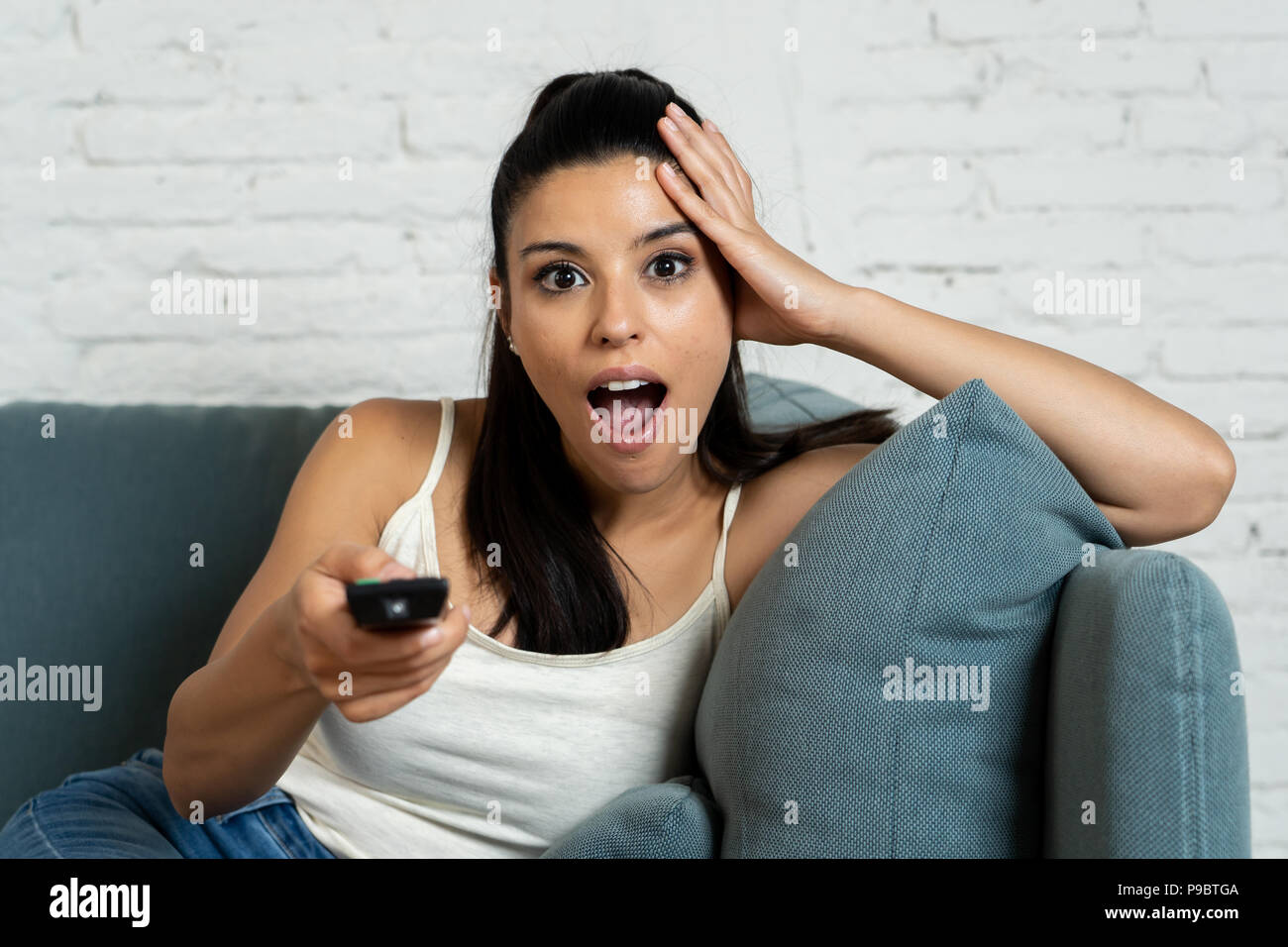Horror tv screen hi-res stock photography and images - Alamy