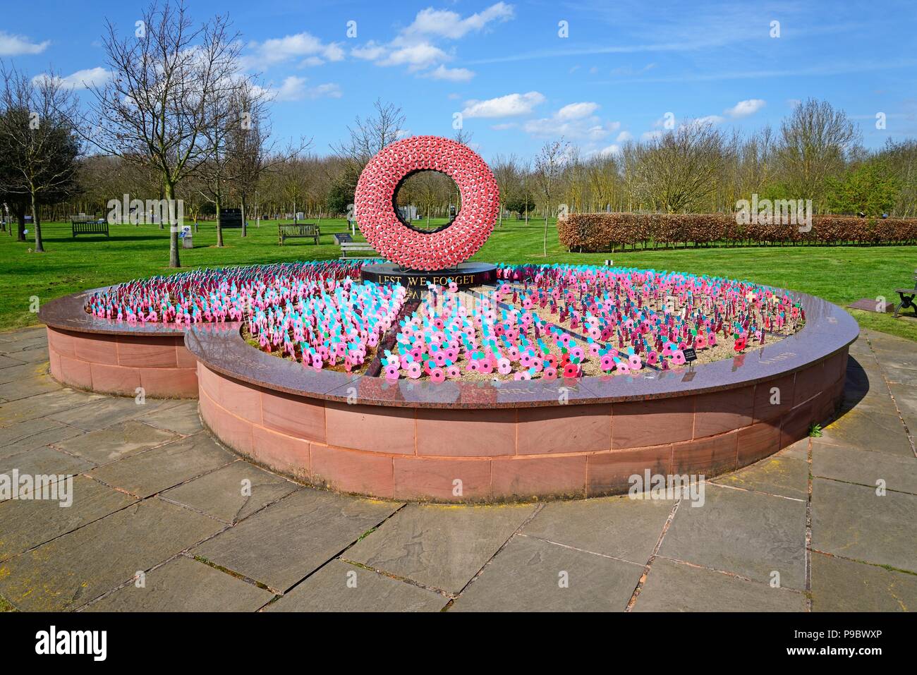 The Never Forget memorial at the National Memorial Arboretum, Alrewas ...