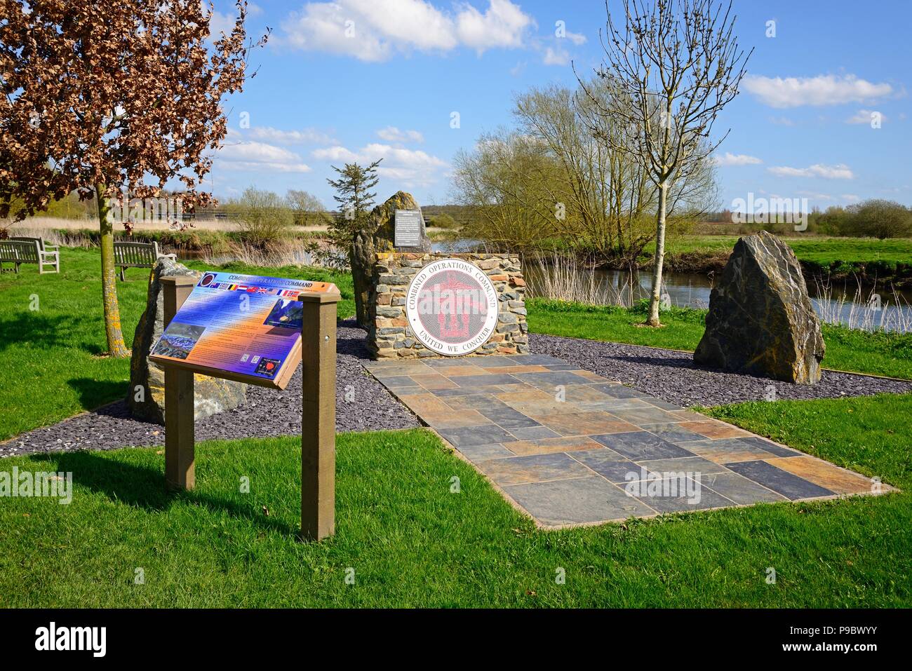 Combined Operations Command memorial at the National Memorial Arboretum ...