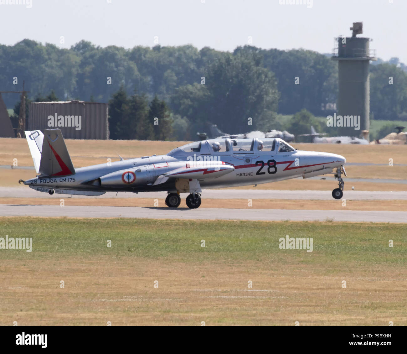 French Fouga CM.175 Zephyr flying at the annual RNAS Yeovilton Air Day ...