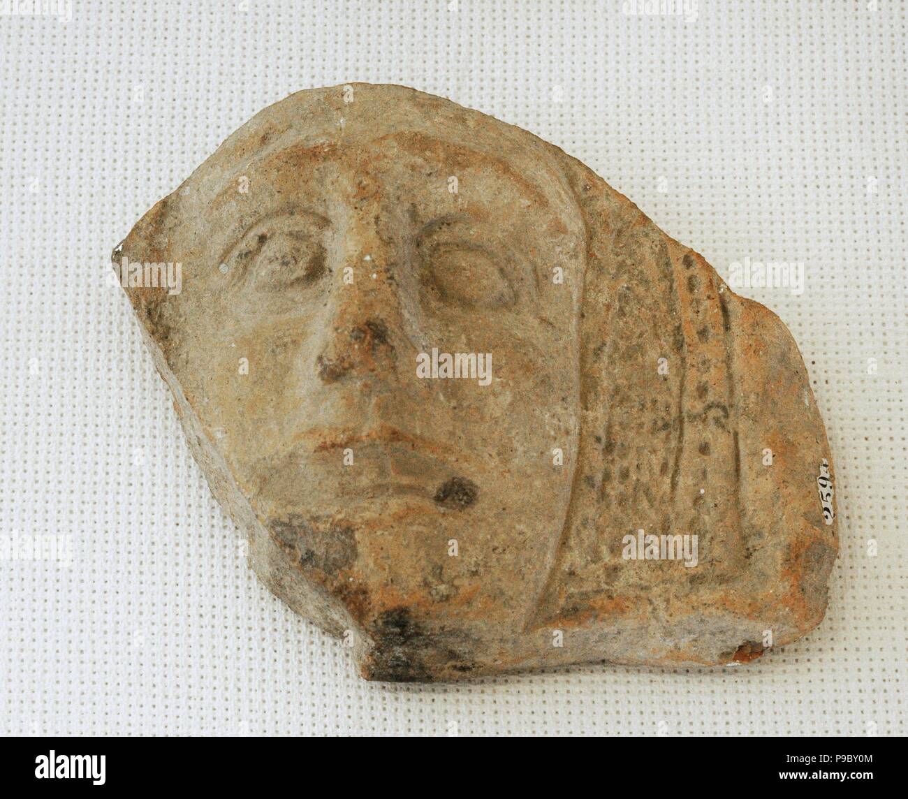 Roman antefix. Vertical block which terminates the covering tiles of ...