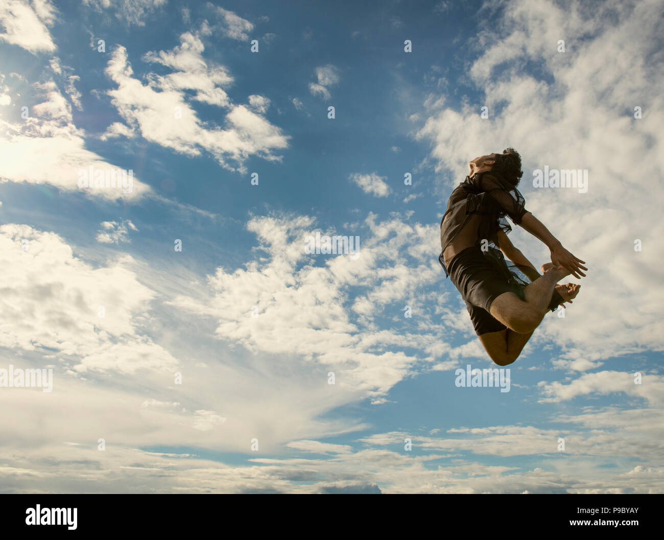 Mid air jump concentration hi-res stock photography and images - Alamy