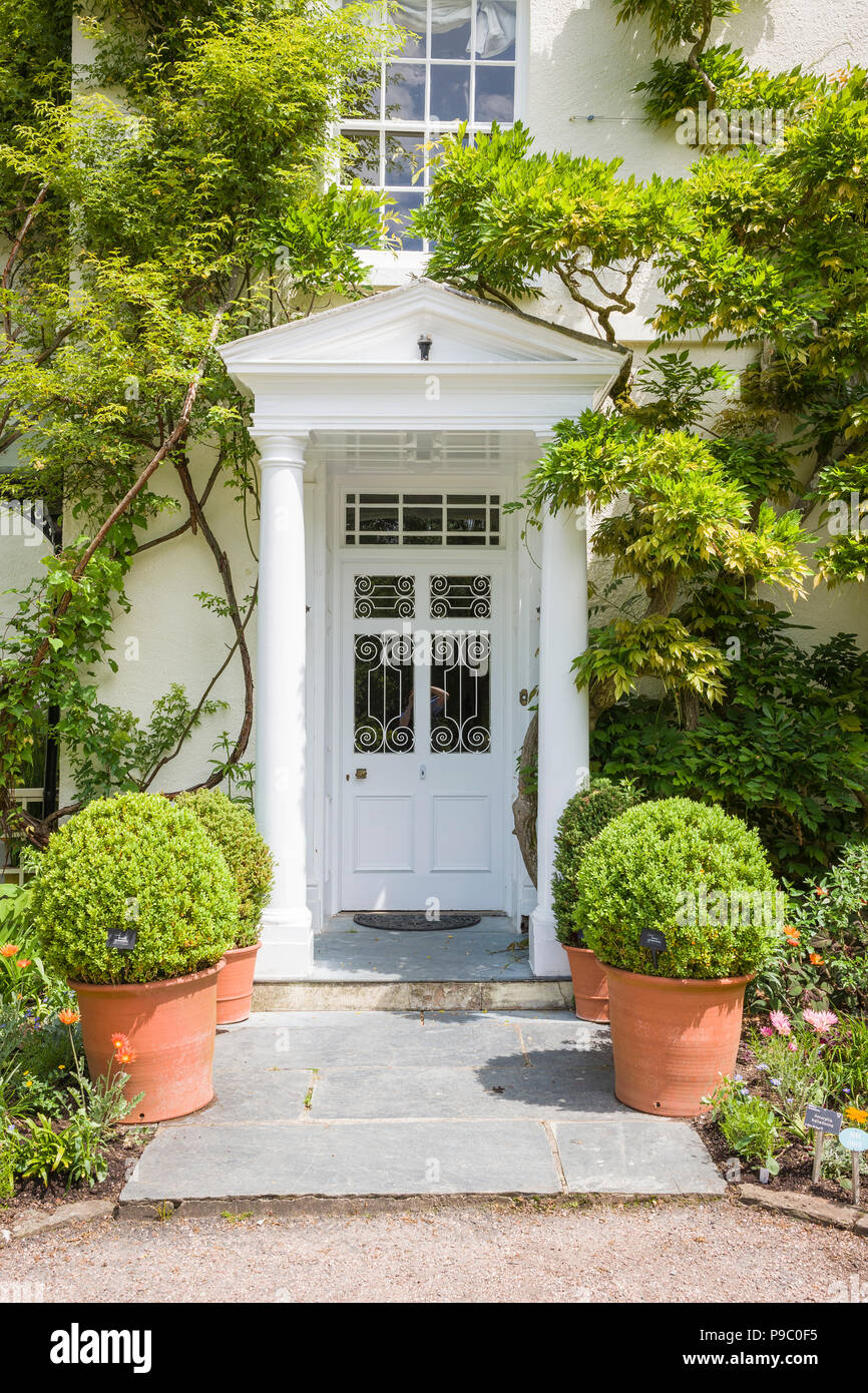 Ornate front door of Lady Ann's former home at Rosemoor estate, now ...
