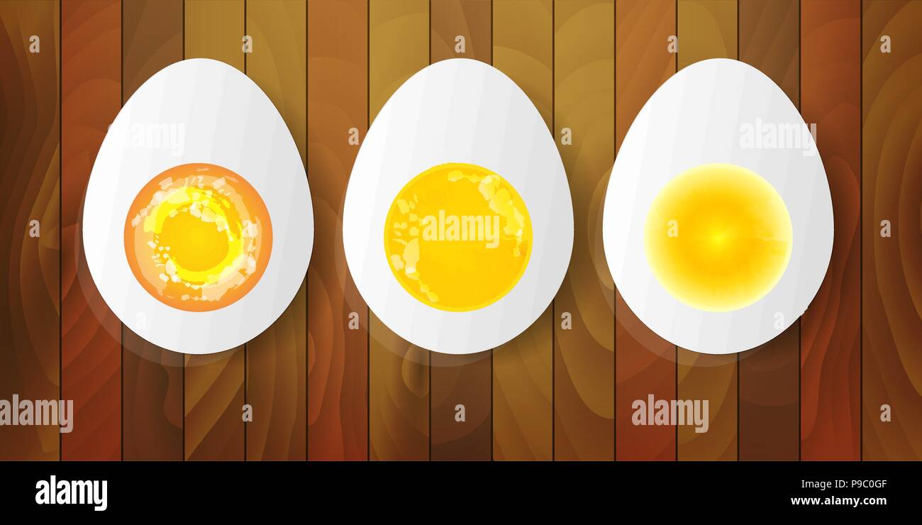 Sliced hard boiled eggs Stock Vector Images - Alamy