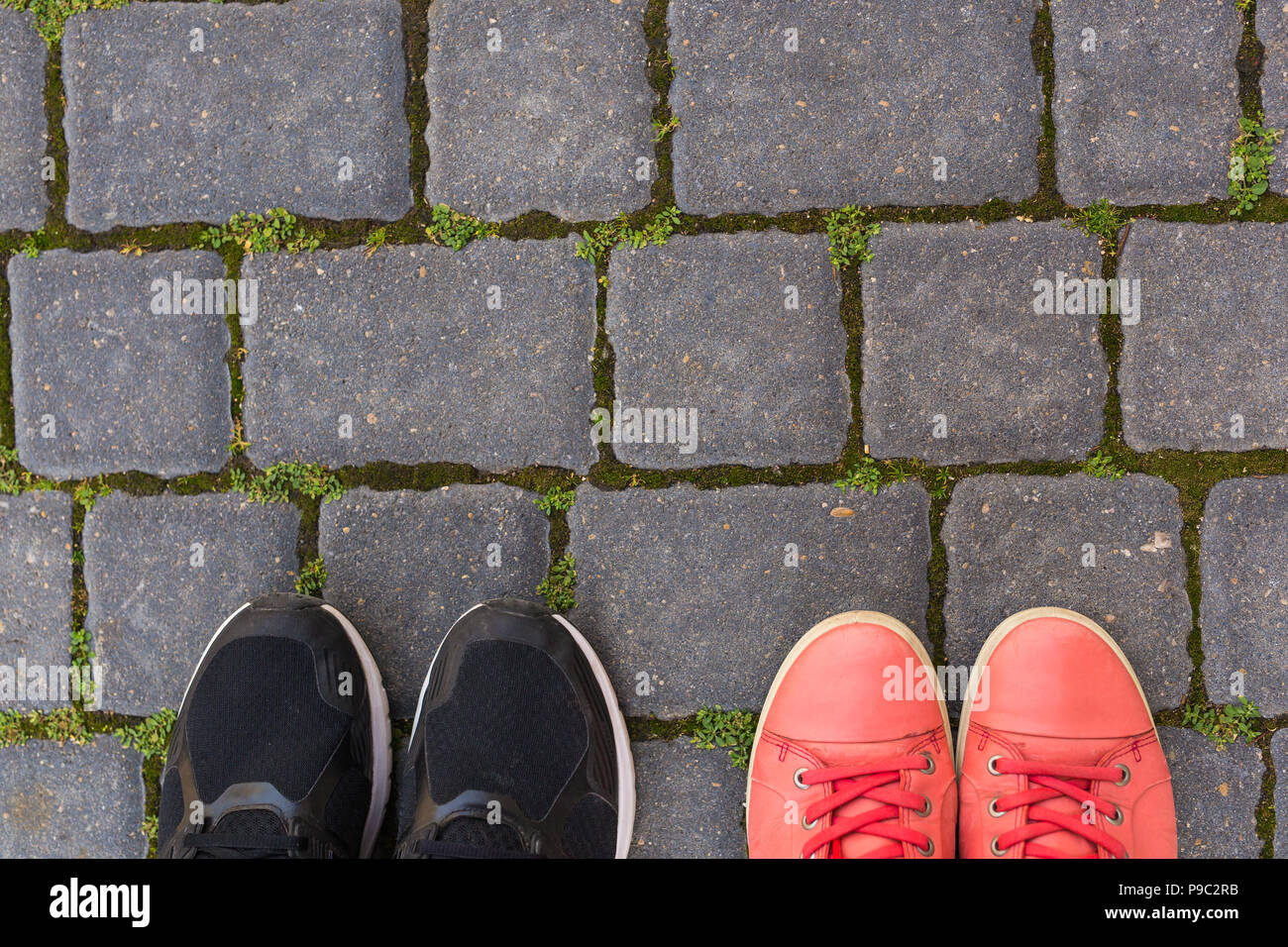 Two pairs of shoes vintage hi-res stock photography and images - Alamy
