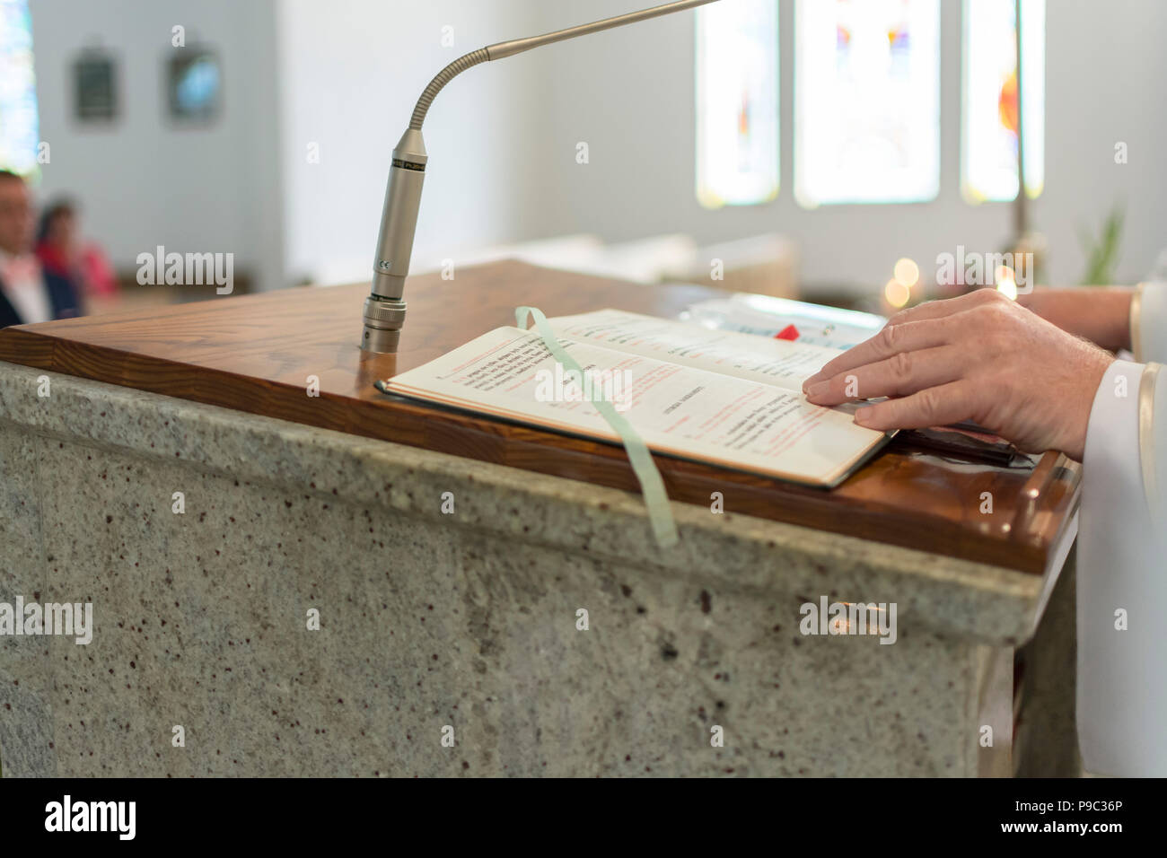 Priest homily hi-res stock photography and images - Alamy