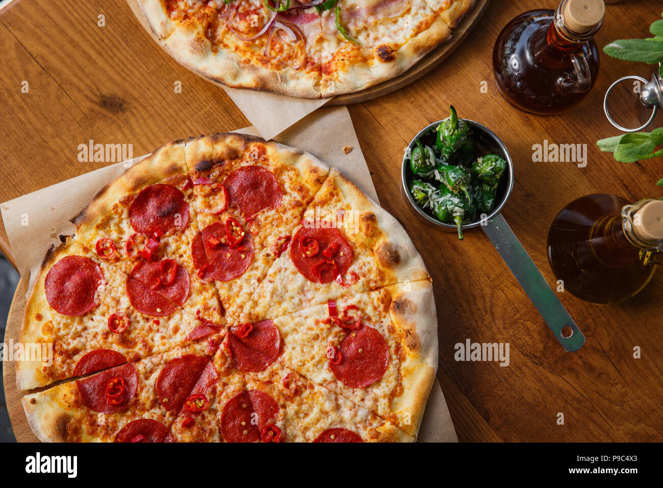 Hot and spicy pizza hi-res stock photography and images - Alamy