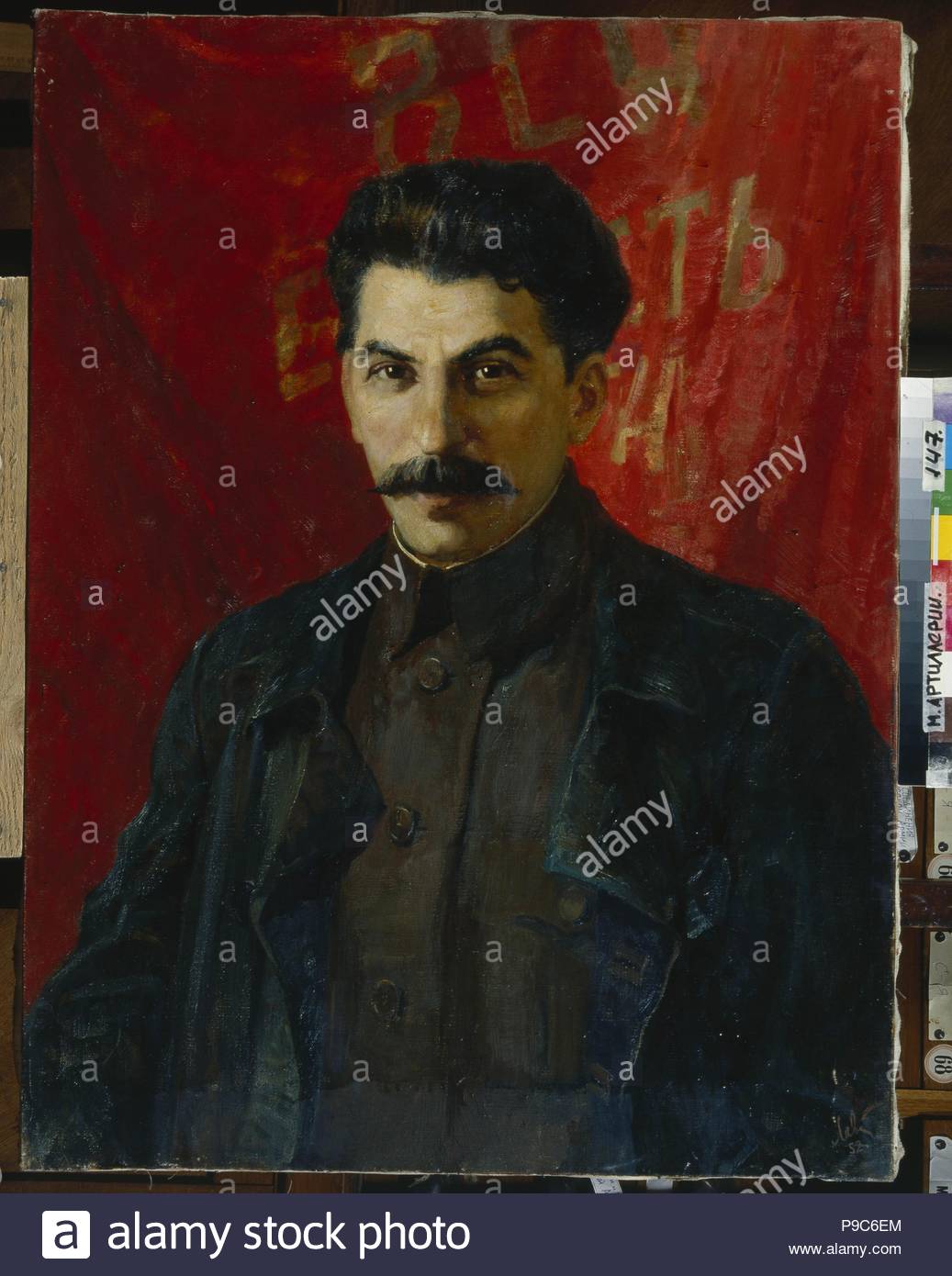 Painting Of Soviet Leader Joseph Stalin Stock Photos & Painting Of ...